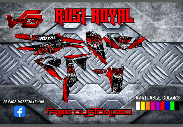 Decals Sticker for Rusi Royal 125 circuit 001 | Lazada PH