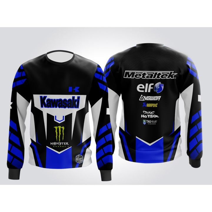 [In stock] 2023 design KAWASAKI Riders Jersey Full Sublimation Design ...