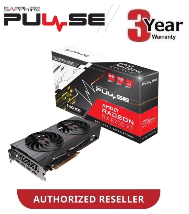 SAPPHIRE PULSE RADEON RX 6700 XT 12GB GDDR6 -11306-02-20G RX6700XT 12GB ...