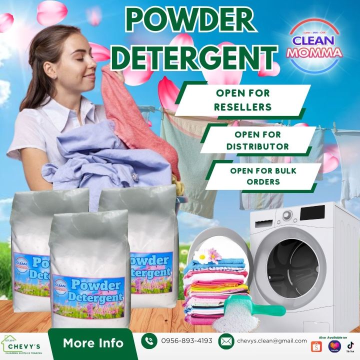 Powder Detergent 1 kg. (Parfum) / Detergent Powder w/ Fabric ...