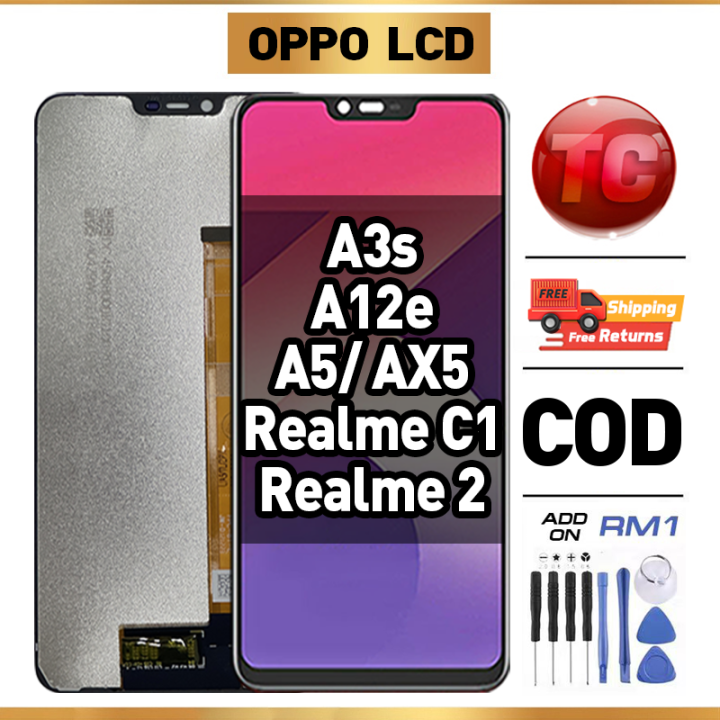 Lcd Oppo A3s A12e A5 Ax5 Realme C1 Realme 2 Compatible For