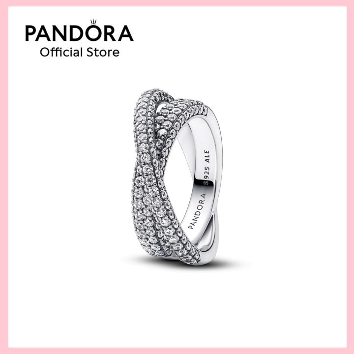 Pandora Timeless Pavé Crossover Dual Band Ring | Lazada Singapore