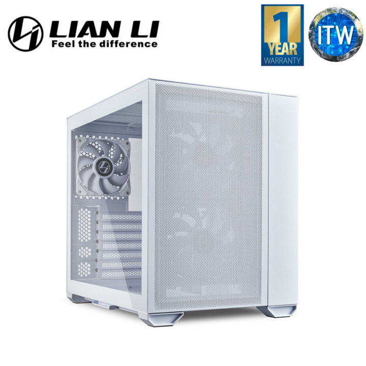 Lian Li 011 Air Mini White Mesh Front Panel Tempered Glass PC Case (O11AMW) | Lazada PH