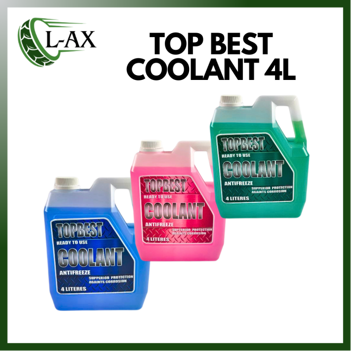 [L-AX] 4 LITERS COOLANT TOPBEST BRAND | Lazada PH