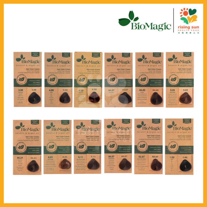 BioMagic Organic Hair Colour Cream (Zero Ammonia, No Resorsinol, No PPD ...