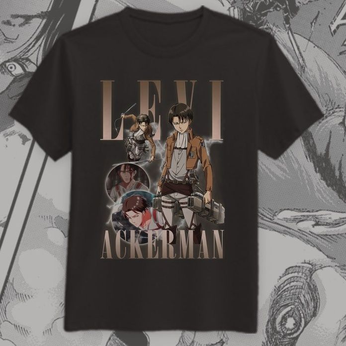 Levi ACKERMAN HOMAGE TSHIRT ATTACK ON TITAN AOT SHINGEKI NO KYOJIN ...