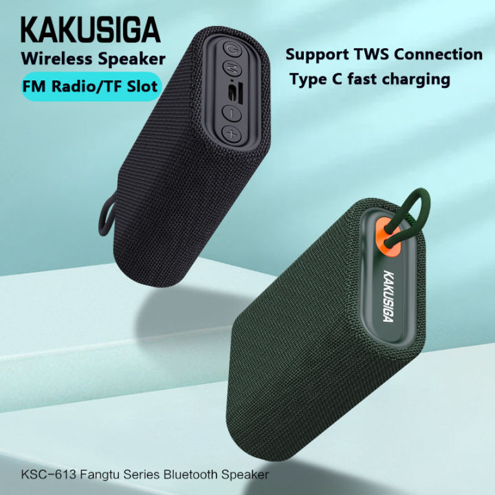KAKUSIGA Outdoor Portable mini wireless and bluetooth speaker with ...