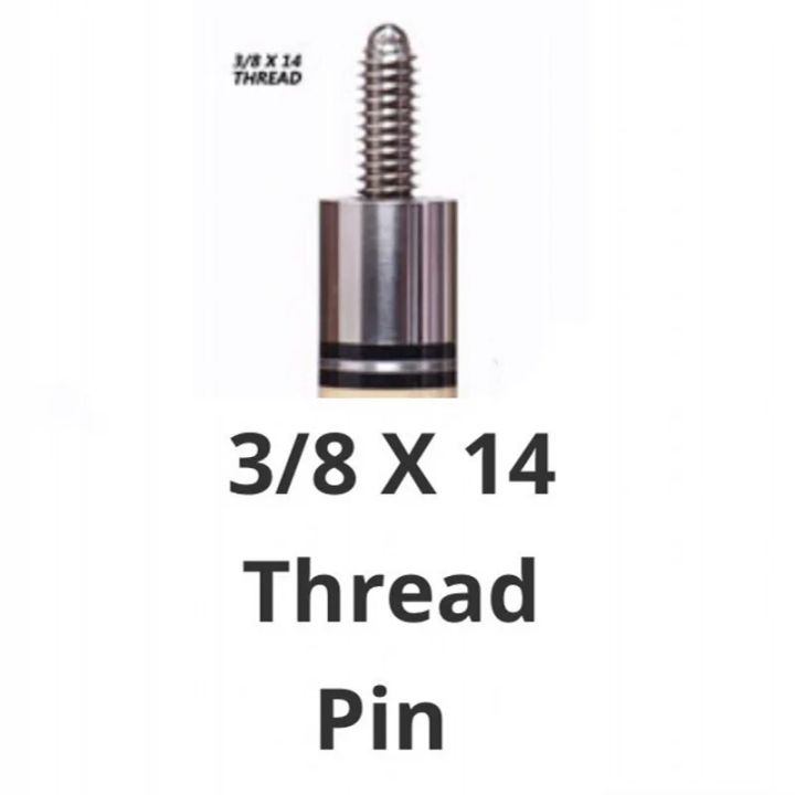【Prime deal】 Pool Cue Joint Pin Set Thread 3/8-14 Pin And Plastic For ...
