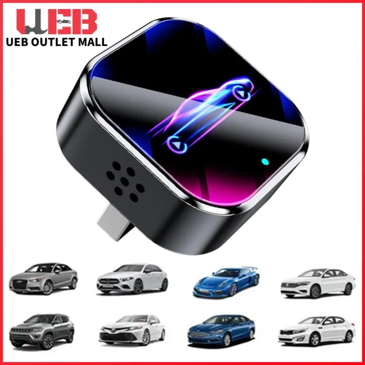 UEB Wireless BT Transmitter for Car Carplay Android Auto 2 in 1 Compact ...