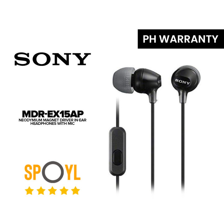 Sony MDR-EX15AP / MDR EX15AP / MDREX15AP 9mm Neodymium Magnet In-Ear ...