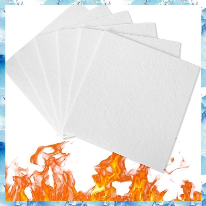 (ABRY) 15 Sheets Ceramic Fiber Paper Insulation Gasket Paper Fireproof ...