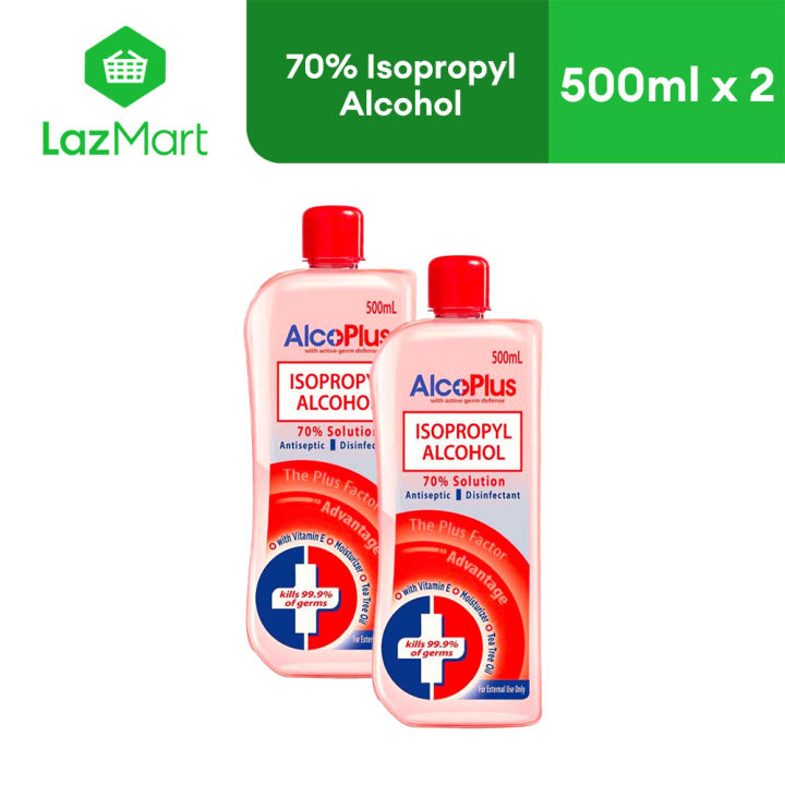 Alcoplus 70% Isopropyl Alcohol 500ml - Pack of 2s | Lazada PH