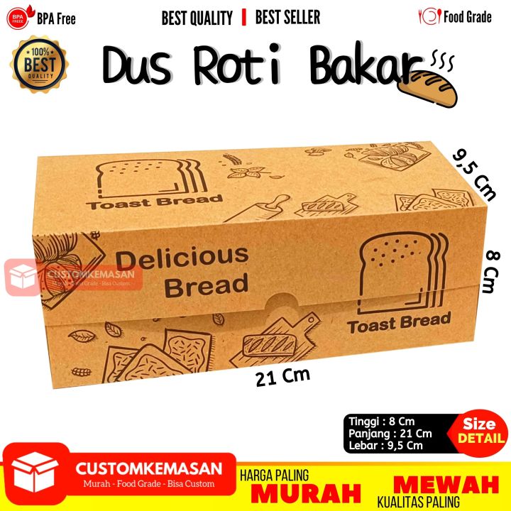 Kemasan Roti Bakar Isi 25 / Dus Roti Bakar Bandung / Box Roti Bakar ...
