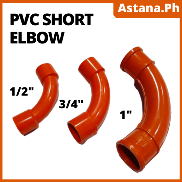 PVC Orange Electrical Short LONG Elbow 1" 3/4" 1/2" | Lazada PH