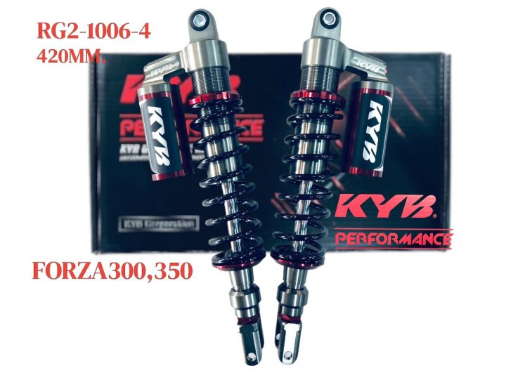 โช้คหลัง (KYB) K-ALPHA YAMAHA FORZA300'18-21 FORZA350 '21> STD (420 mm.) สีดำ รหัสสินค้าRG2-1006 ...