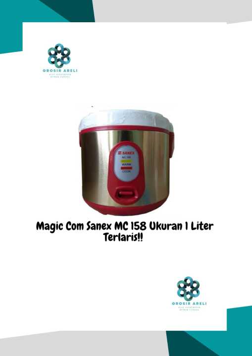Magic Com Sanex 1 Liter / Magic Com Sanex MC-158 Ukuran 1 Liter ...