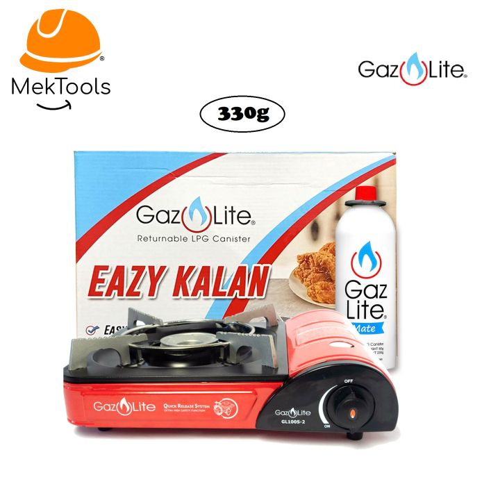 GAZ LITE Eazy Kalan Returnable LPG Cylinder with LPG Butane 330g ...