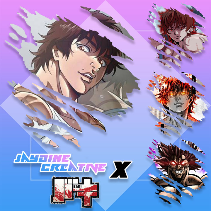 Jaydine Creative : Baki - Anime (Scratch Sticker) | Lazada PH