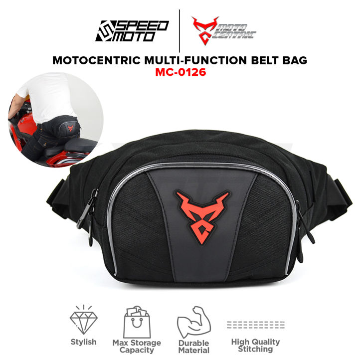 MOTOCENTRIC MC-0126 MULTI-PURPOSE DUAL POCKET BELT BAG & BODY BAG ...