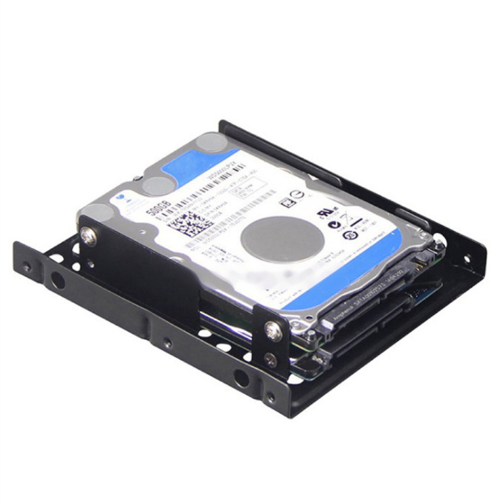 2X Double Layer SSD Metal Frame 2.5 to 3.5 Internal Mounting Computer ...