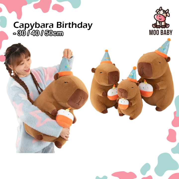 Moo Baby Anak Patung Hari Jadi Capibara Hadiah Birthday Capybara Plush ...