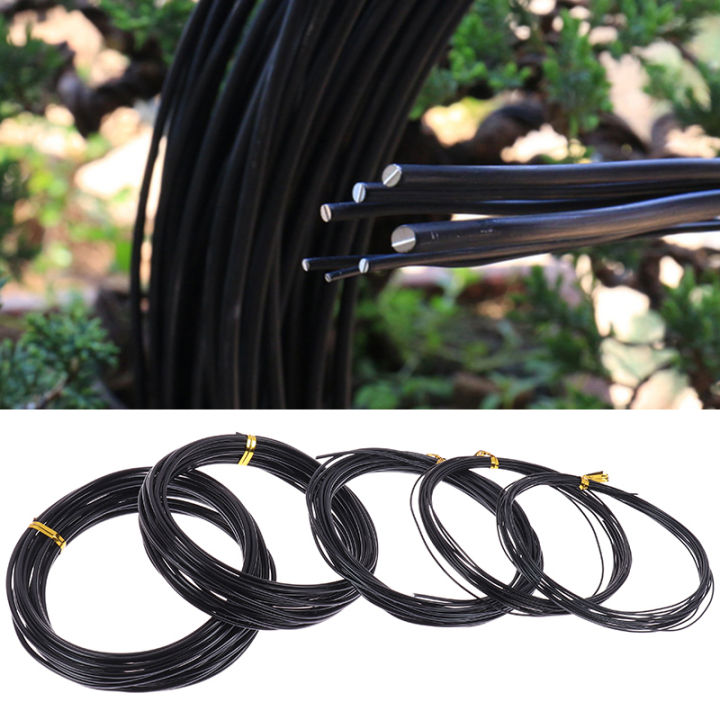 jingpeng6 Total 5m Gardening Tools Bonsai Training Wire Black Bonsai ...