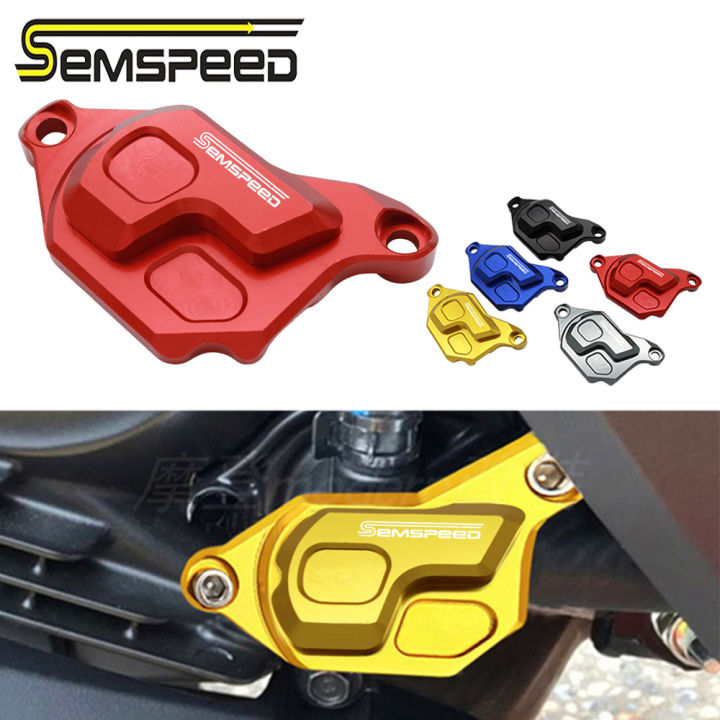 SEMSPEED Motorcycle Radiator Water Tank Tube Coolant Protector Cover ...