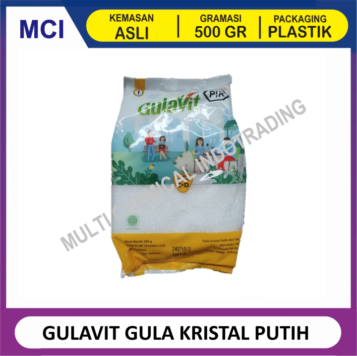 GULAVIT GULA KRISTAL PUTIH 500 GR / GULA PASIR / GULA KRISTAL | Lazada ...