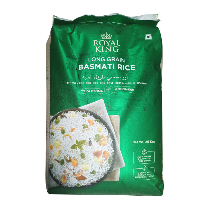 25kg Royal King Long Grain Basmati Rice (Wholesome goodness) | Lazada PH