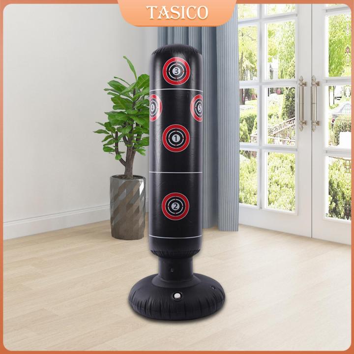 Tasico Inflatable Punching Bag Kickboxing Bag Punching Stand Vertical ...