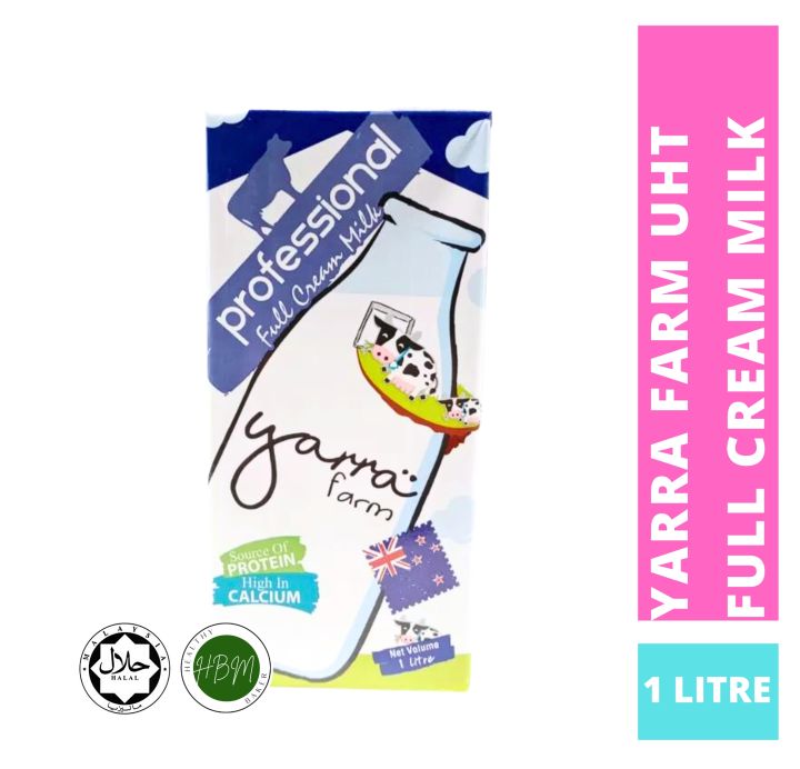 Yarra Farm UHT Full Cream Milk 1 Litre 1 Pack / Farm Fresh / Susu Penuh ...