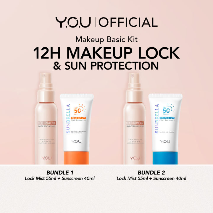 YOU Makeup Basic Kit | Sunbrella Tone Up / Triple UV Sunscreen ...