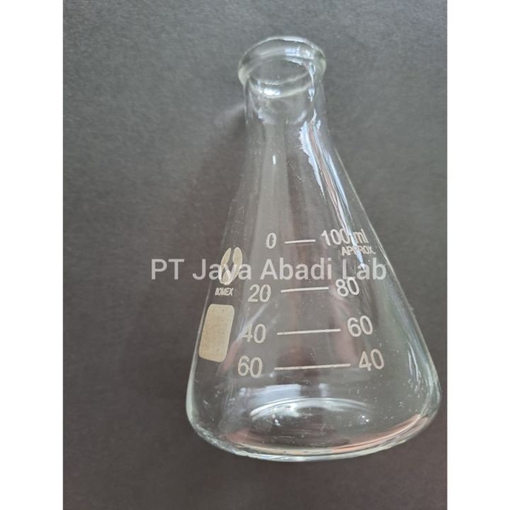 labu tabung Erlenmeyer Erlemeyer flash 100ml 100 ml 100 cc 100cc ...