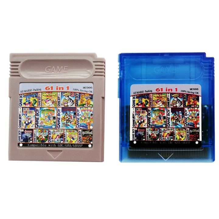 Mario Memory Cards For GB GBC GBA Combined Card 61 Games In 1 Video ...