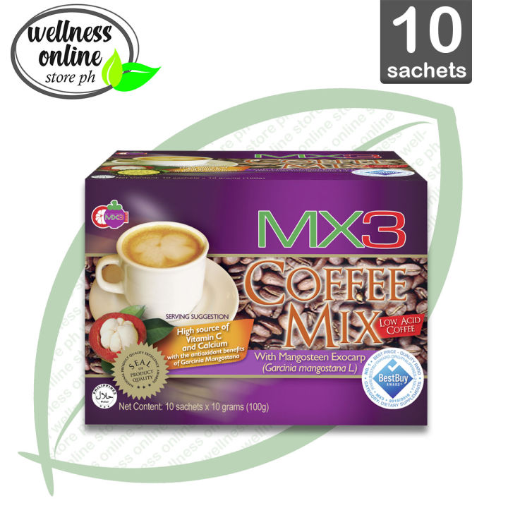 MX3 Coffee Mix 10g x 10 sachets with Mangosteen Authentic | Lazada PH