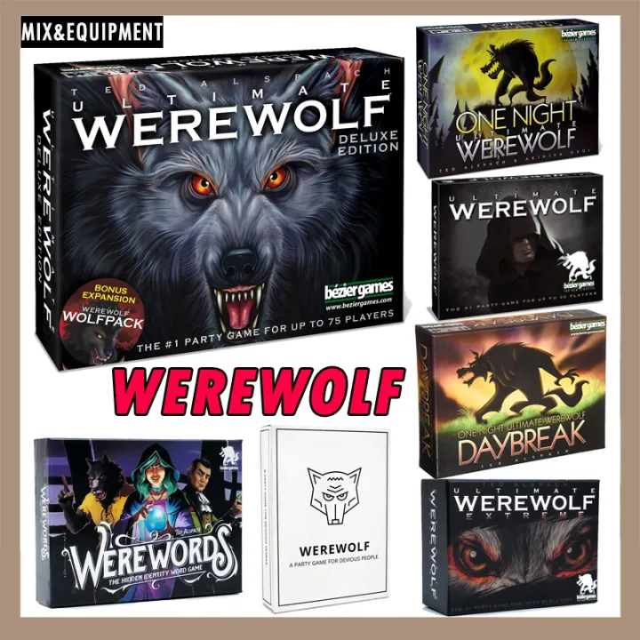 【Werewolf】บอร์ดเกมOne Night Ultimate Werewolf แวร์วูฟ เกมหมาป่า ...