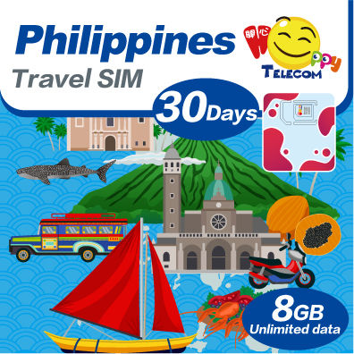 Happy Philippines Sim - 30 Days Unlimited Data Travel Sim (4G 8GB ...