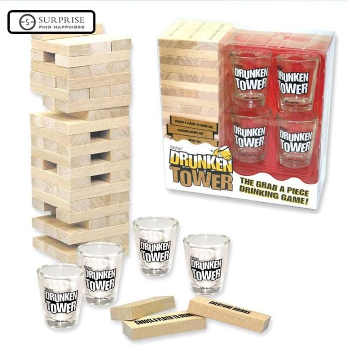 Drunken Tower: The Grab A Piece Drinking Game Funny Party Game to ...