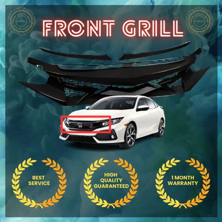HONDA CIVIC FC 2016 - 2019 FRONT GRILLE GRILL JDM BATTLE STYLE SARONG ...