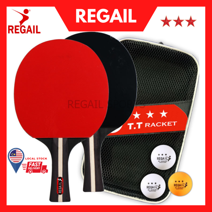 (READY STOCK) Regail 8026 Professional Ping Pong Bat Table Tennis ...