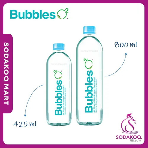 Bubbles O2 Oxygenated Mineral Water (425ml / 800ml) | Lazada
