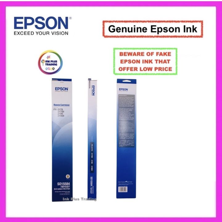 Original sealed Brand new Epson cartridge S015584 / # S015327 for FX ...