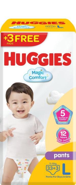 Huggies Magic Comfort Pants Baby Diaper Large 36s | Lazada PH