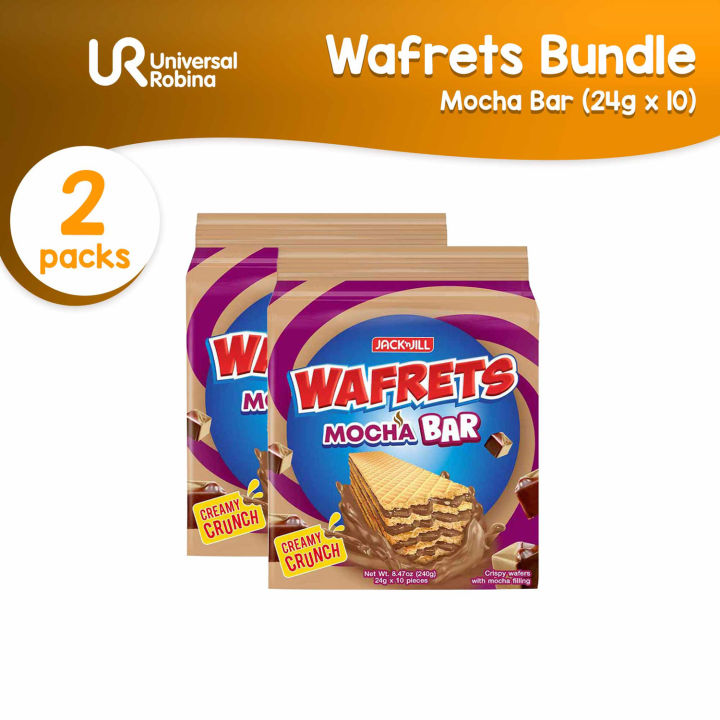 2 x Wafrets Mocha Bar (24g x 10) | Lazada PH