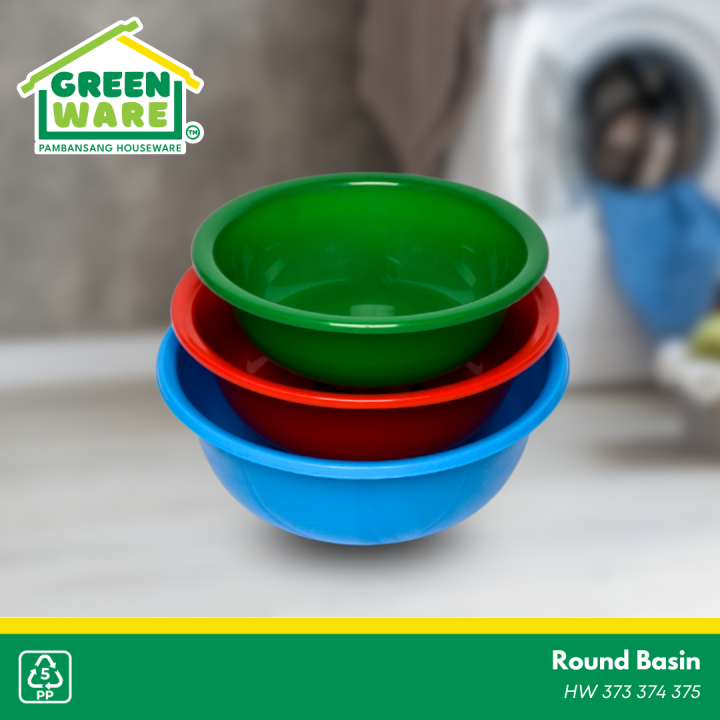 Greenware Quality Colorful Basin Planggana Different Sizes HW ...
