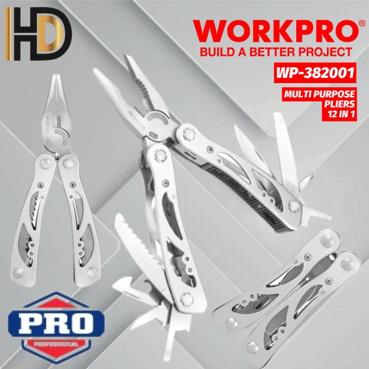 WORKPRO Multi Purpose 12 IN 1 Pliers / Multi Purpose Plier / 12 IN 1 Pliers / WP382001 | Lazada