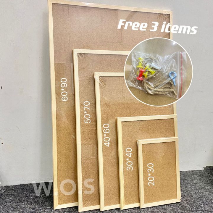 [Ready Stock][5 Sizes!!] Bulletin Board/ Cork Board/ Wall Board with ...