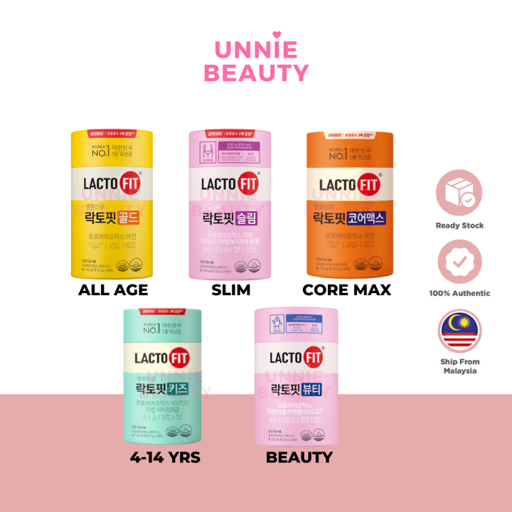 LACTO-FIT PROBIOTICS GOLD lacto fit SLIM / BEAUTY / KIDS / CORE 益生菌 ...