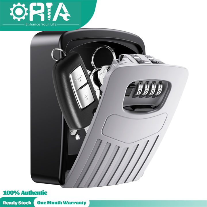 ORIA Extra Large Key Lock Box, Security Key Storage Box Sturdy Wall ...