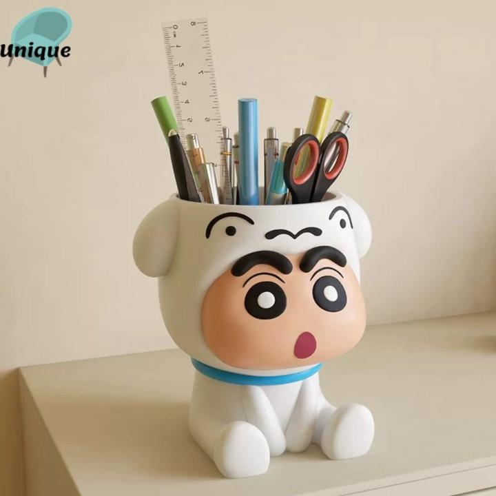 UNQCSA Nohara Shiro Cartoon Pen Holder Ornament Crayon Shin Chan Pencil ...